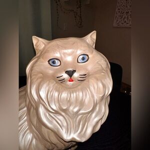 Accents | Vintage Ceramic White Persian Cat Statue | Poshmark